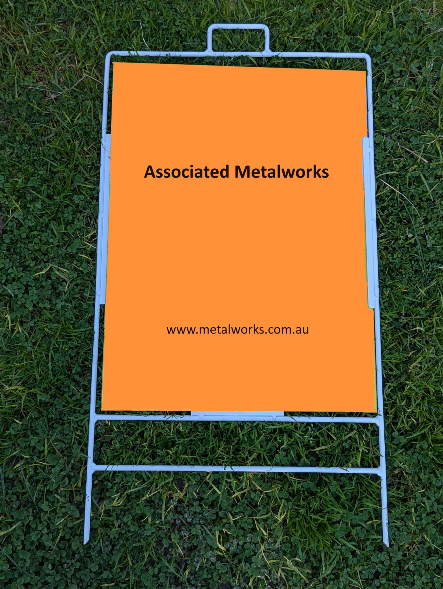 Vertical Real-Estate Sign Holder | Associated Metalworks