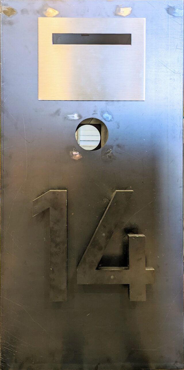 Corten Custom 3D Number Mailbox - Rusty Look | Associated Metalworks