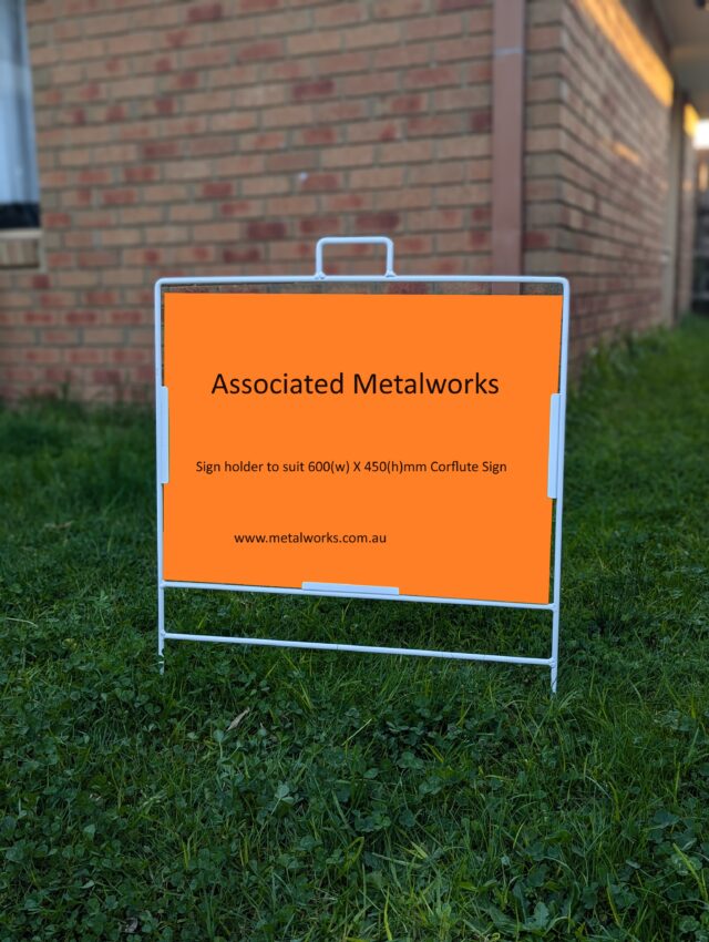 Horizontal Real-Estate Sign Holder | Associated Metalworks